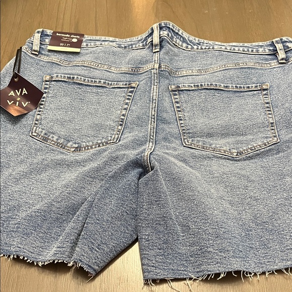 Ava & Viv | Shorts | Nwt Ava Viv Classic Blue Jean Shorts High Rise ...